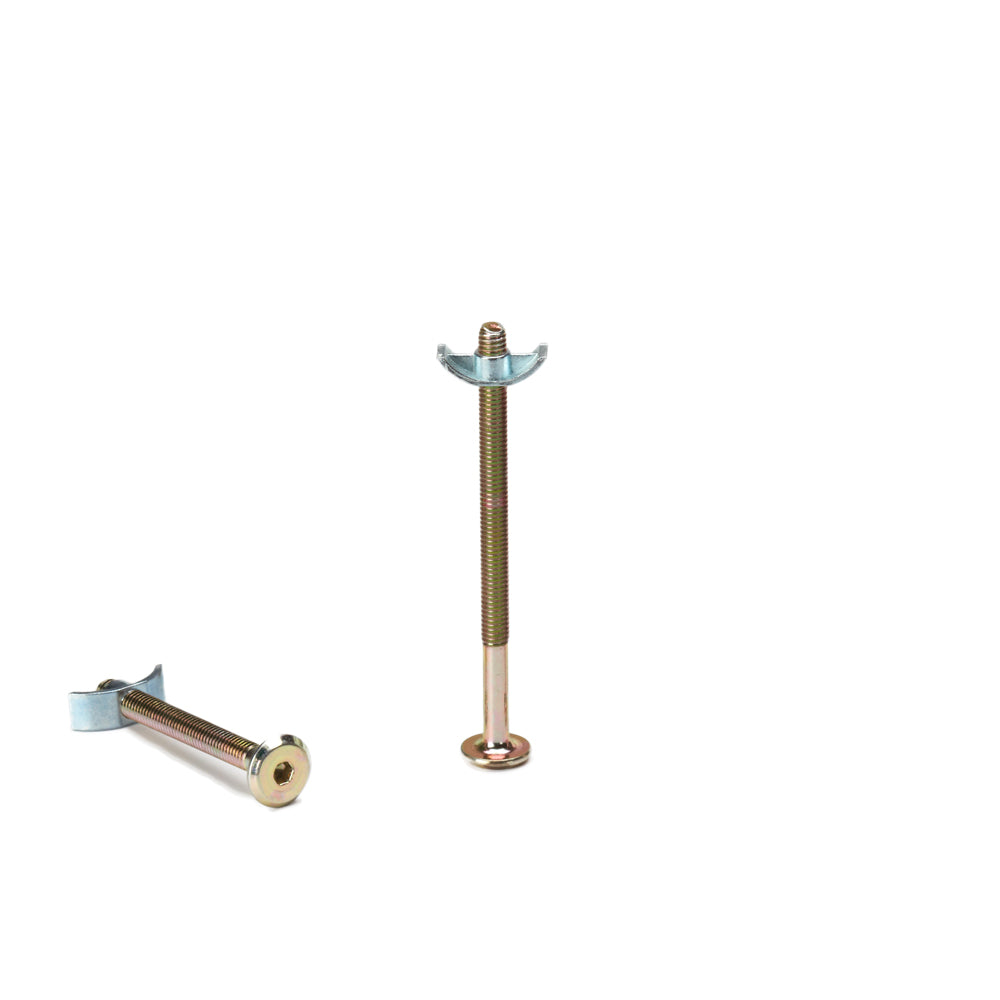 Bed Frame Screws M6 90mm Furniture Connecting Bolts - 4mm Hex Allen Key ...